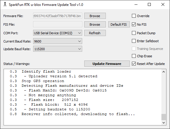 Updating RTK Firmware - SparkFun RTK Product Manual